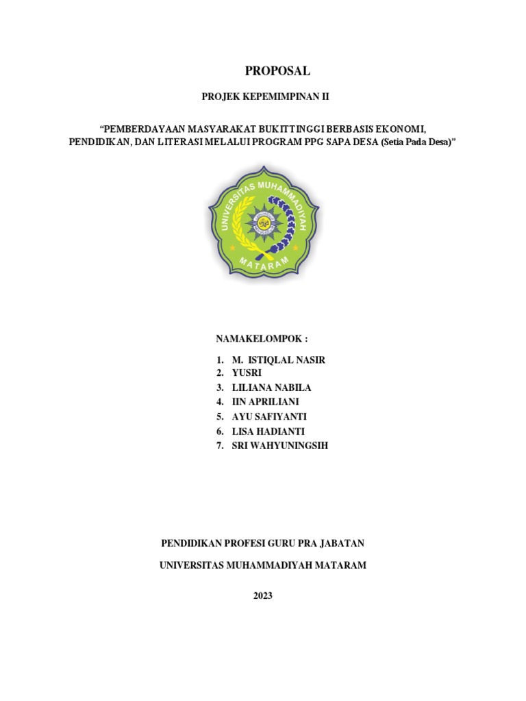 Proposal Projek | PDF | Perjalanan | Teknologi & Rekayasa