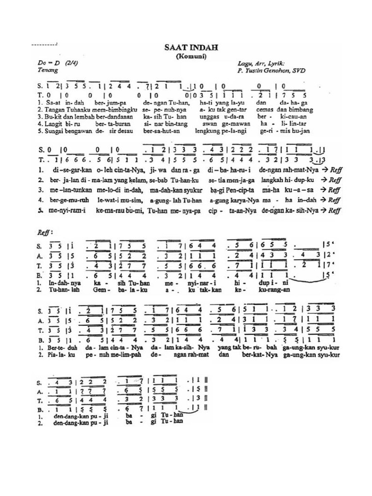 Lagu Saat Indah | PDF