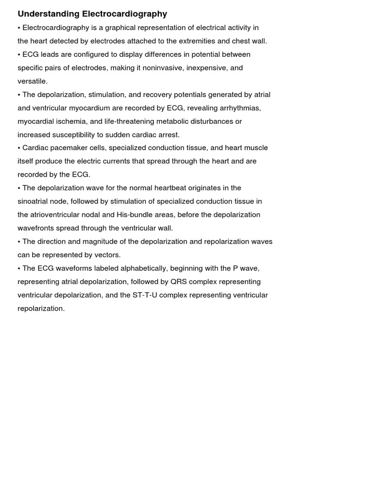 C240 Understanding Electrocardiography | PDF | Electrocardiography | Heart