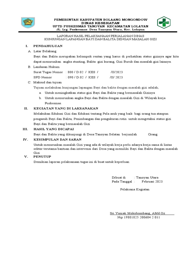 SPJ LAPORAN BOK Sri Mart 2023 | PDF | Ilmu Sosial | Kesehatan Holistik