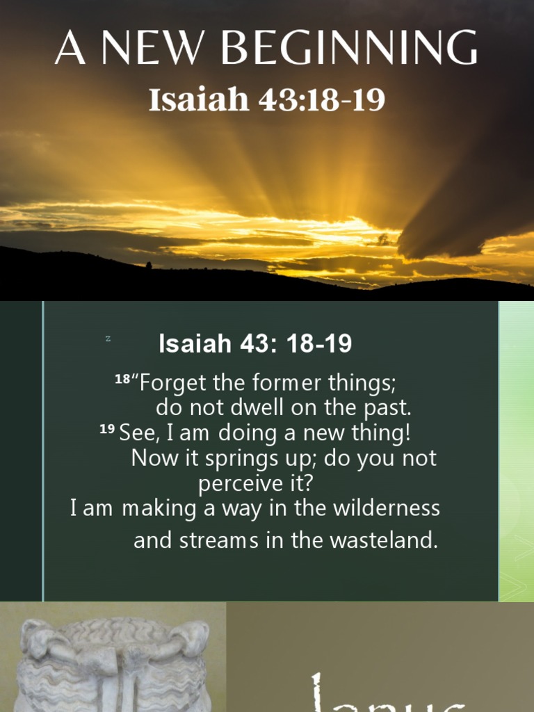 A New Beginning | PDF