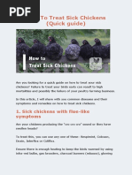 Medicine Chart For Chickens | PDF | Candidiasis | Medical Diagnosis