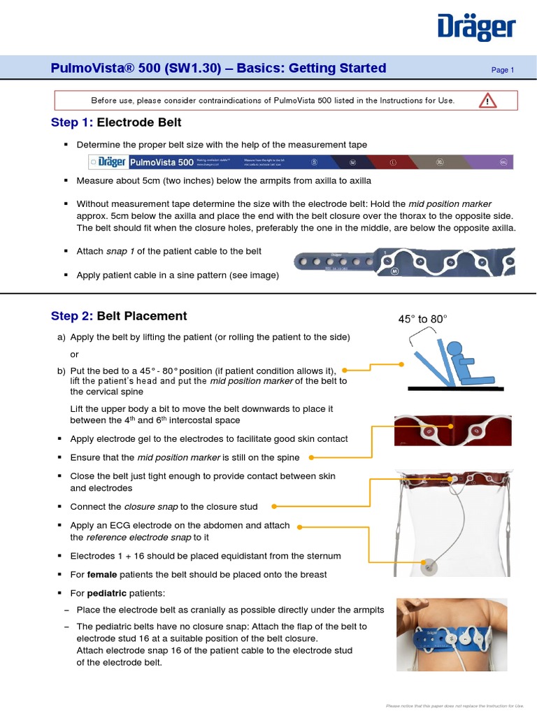 PulmoVista 500 SW1.30 - BASICS - Getting - Started | PDF | Thorax