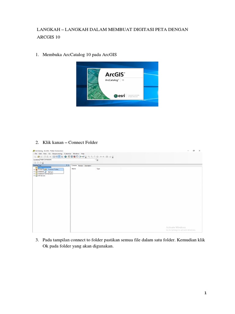 Panduan Digitasi Peta dengan ArcGIS 10 | PDF