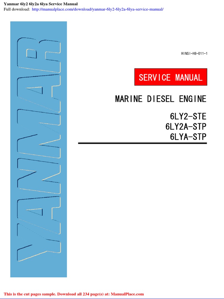 Yanmar 6LY2/6LYA Service Manual | PDF
