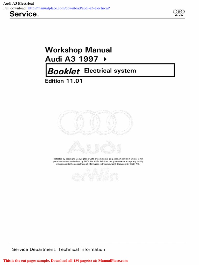 Audi a3 Electrical | PDF