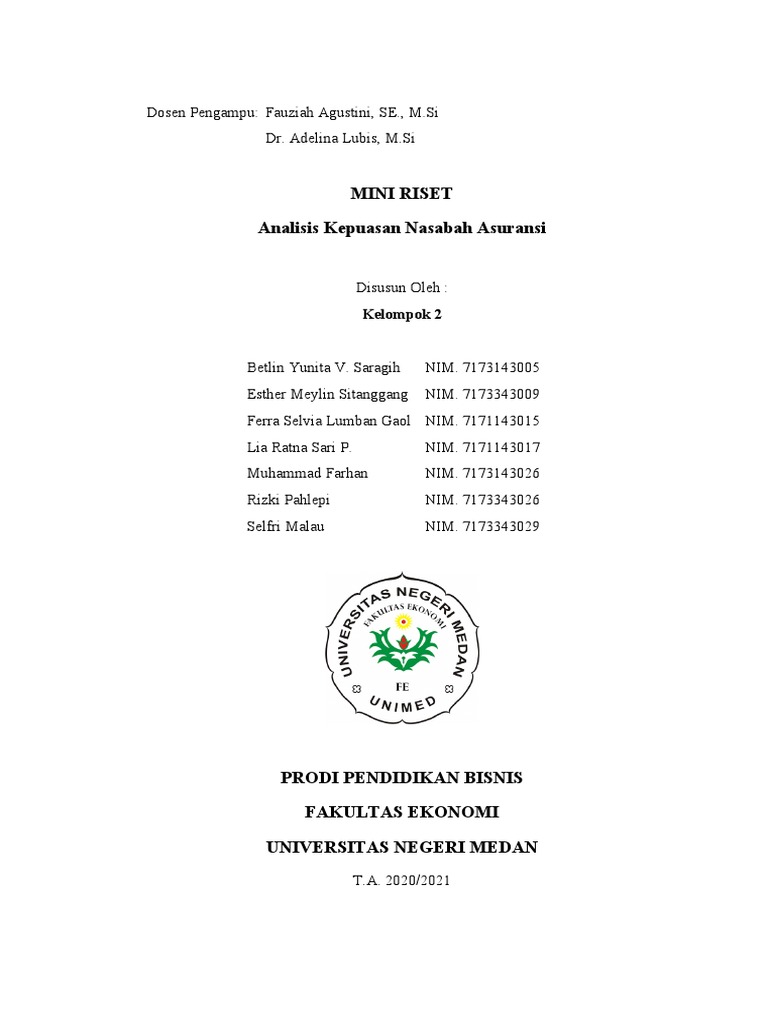 MINI RISET MANAJEMEN RESIKO Kelompok 2-1 | PDF | Karier & Perkembangan
