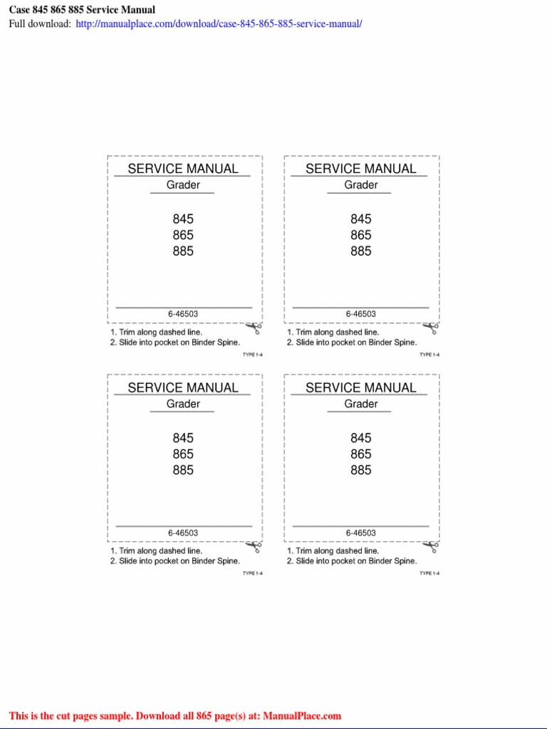 Case 845 865 885 Service Manual | PDF | Screw | Nut (Hardware)