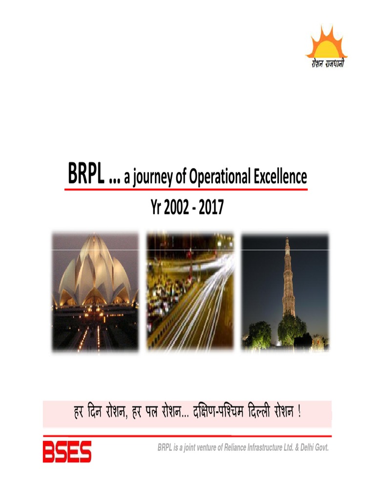 BRPL: A Journey of Operational Excellence | PDF | Taxes | Business