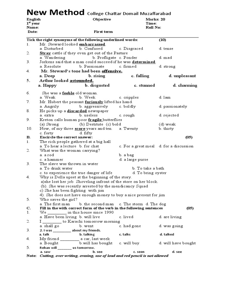 1st Year Full Book English | PDF