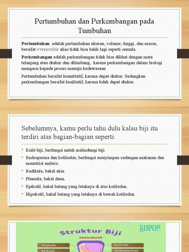 PPT Pertumbuhan dan Perkembangan | PDF