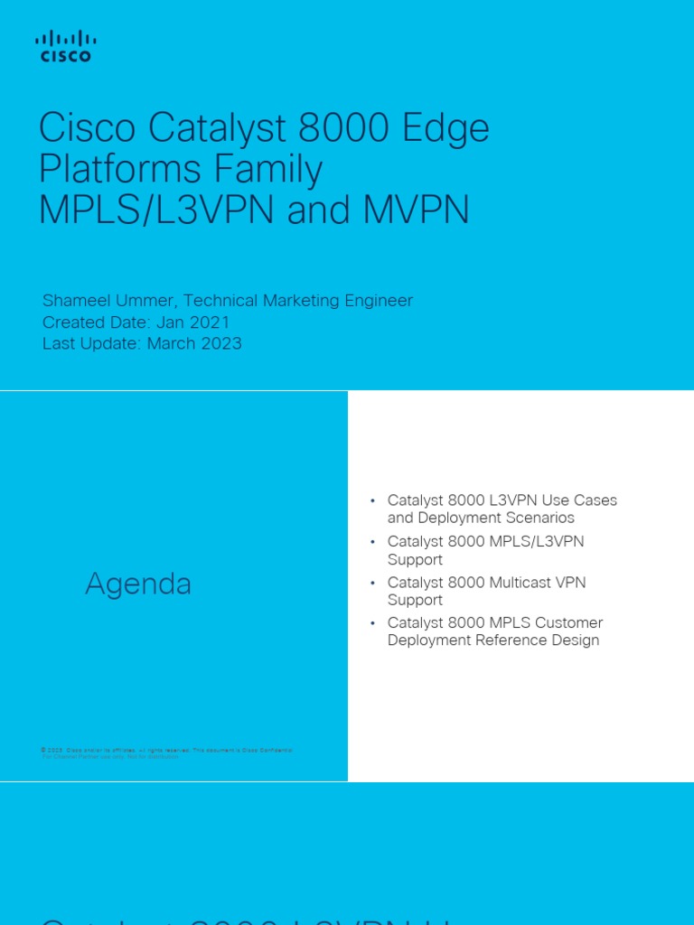 Catalyst 8000 - MPLS-L3 VPN-Shameel | PDF | Networking | Multiprotocol ...