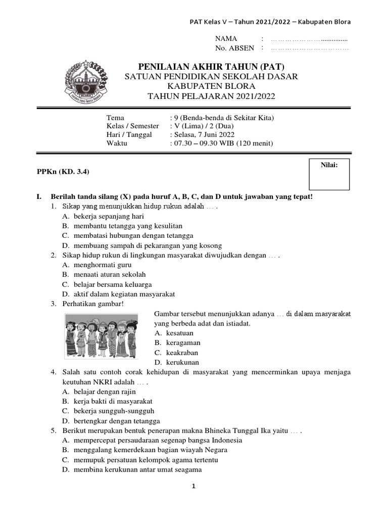 Naskah Soal | PDF | Game & Aktivitas