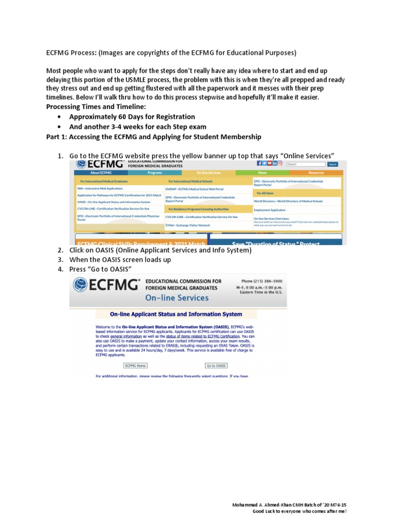 ECFMG Process | PDF