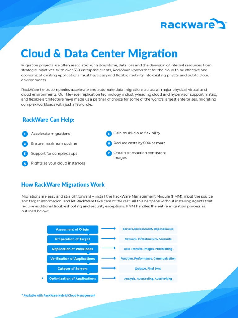 RackWare Migration Brief | PDF | Cloud Computing | Computer Science