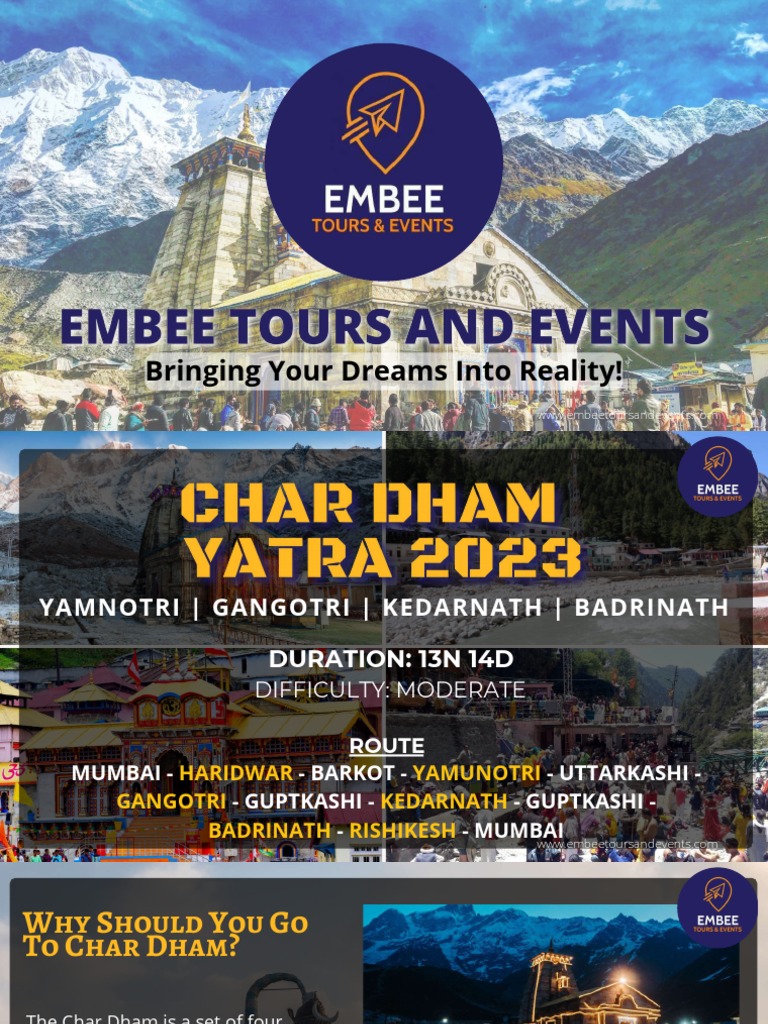 Char Dham Yatra 2023. | PDF | Hindu Worship | Pilgrimage