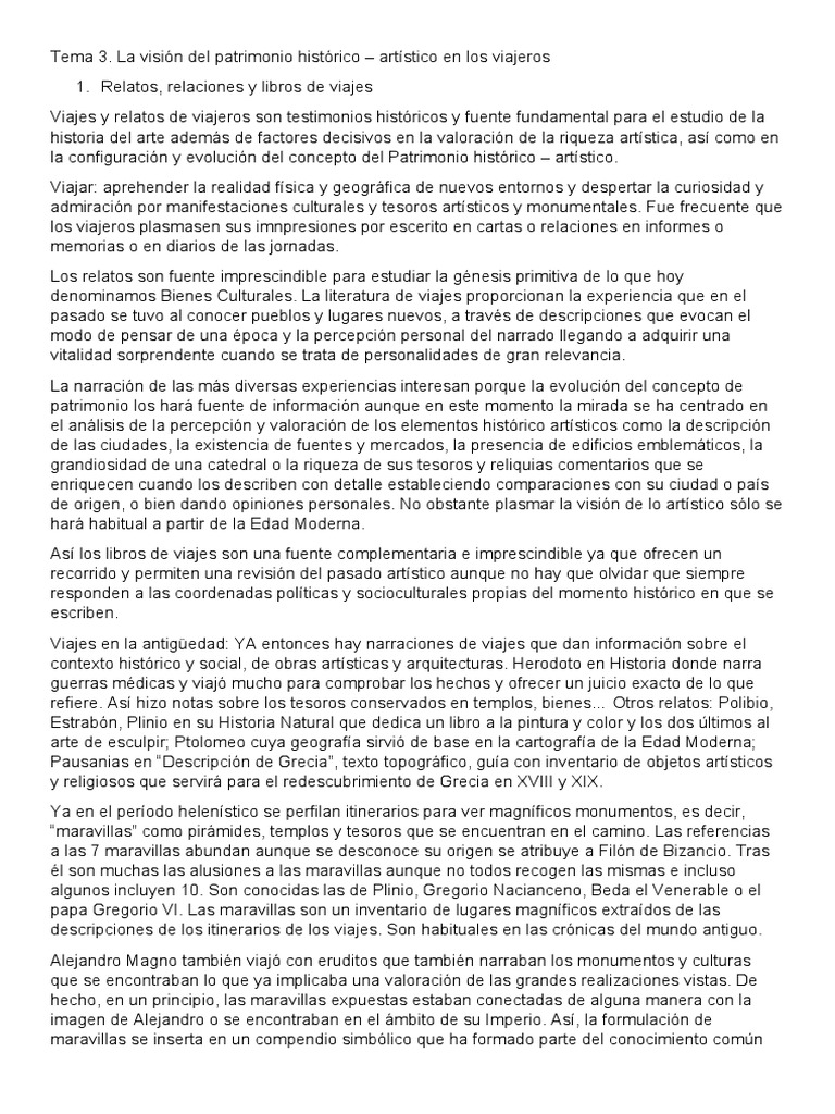 Resumen Tema 3. Patrimonio Uned | PDF | España | Turismo
