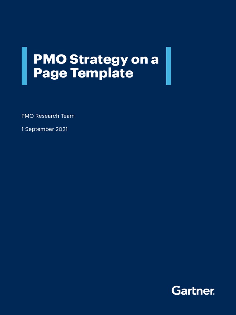 Pmo Strategy On A Page Template | Download Free PDF | Performance ...