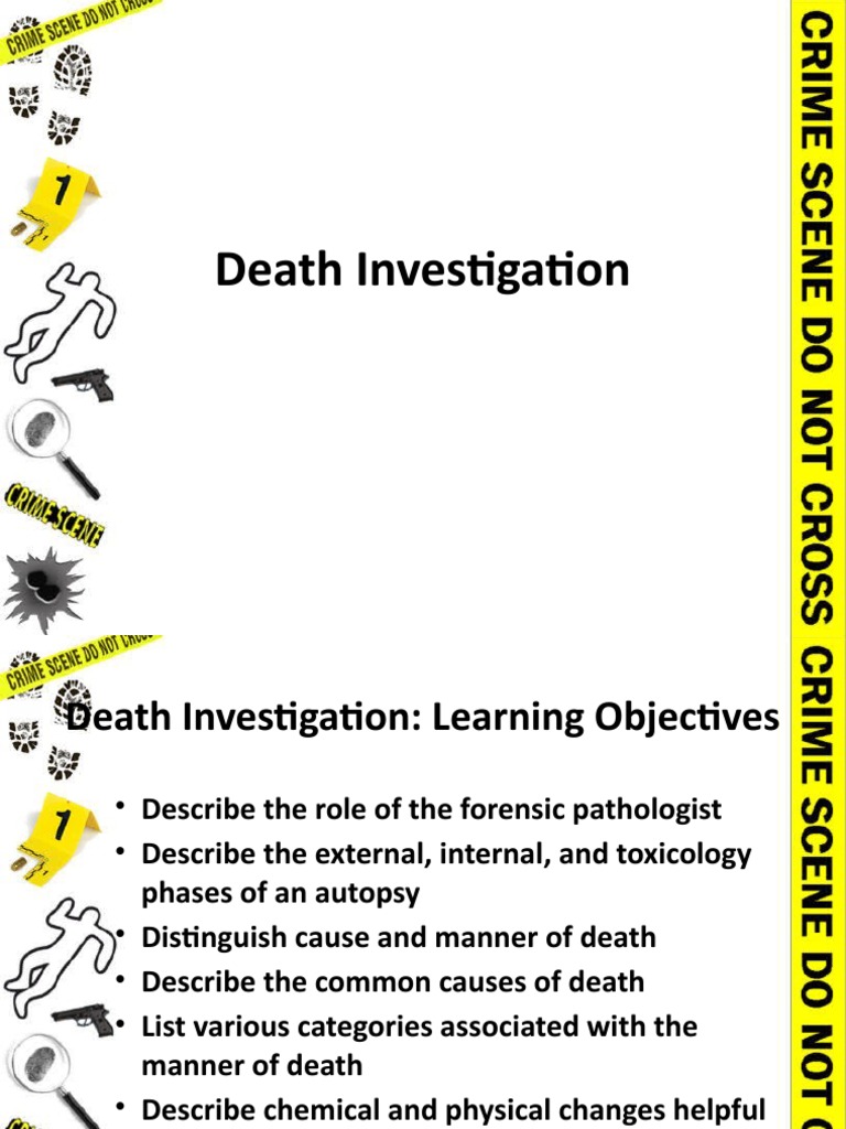 Death Investigation | PDF | Autopsy | Injury
