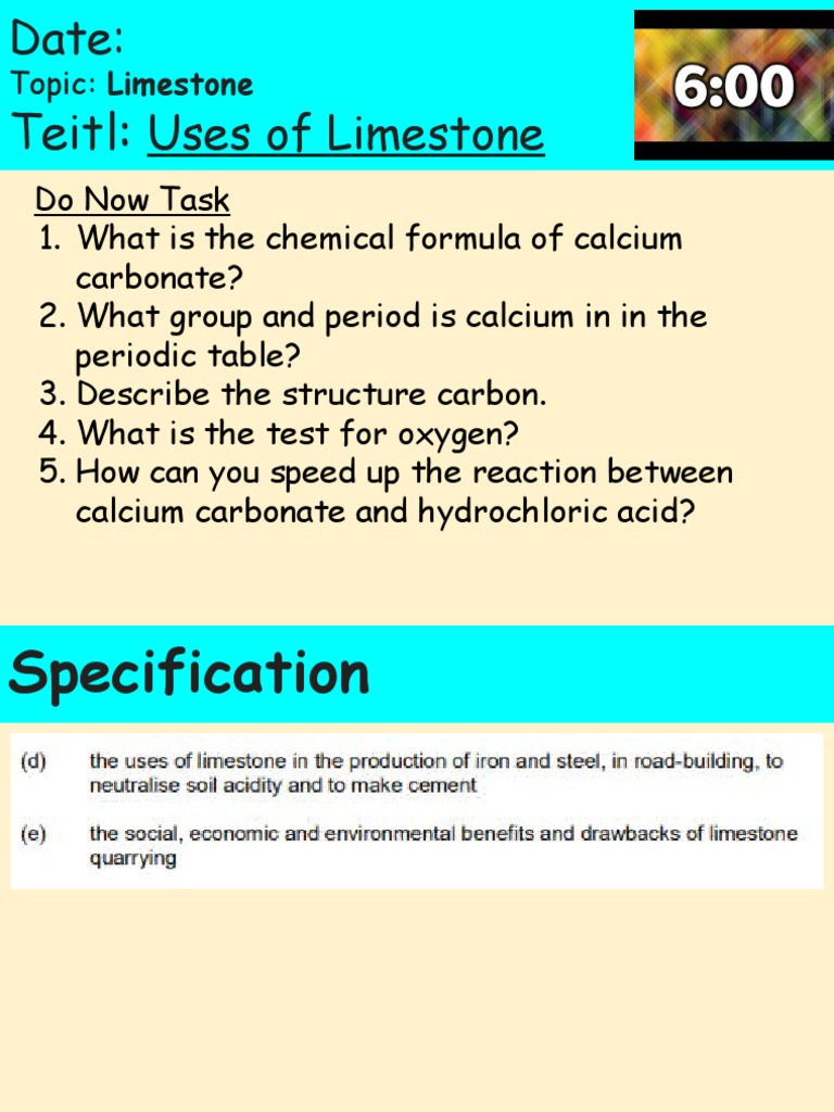 WJEC Limestone | PDF | Oxide | Carbonate