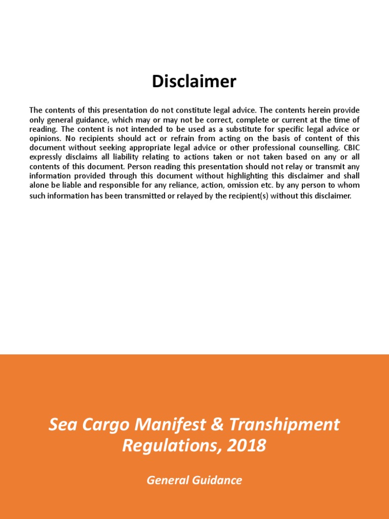 Presentation on SCMTR General Guidance | PDF