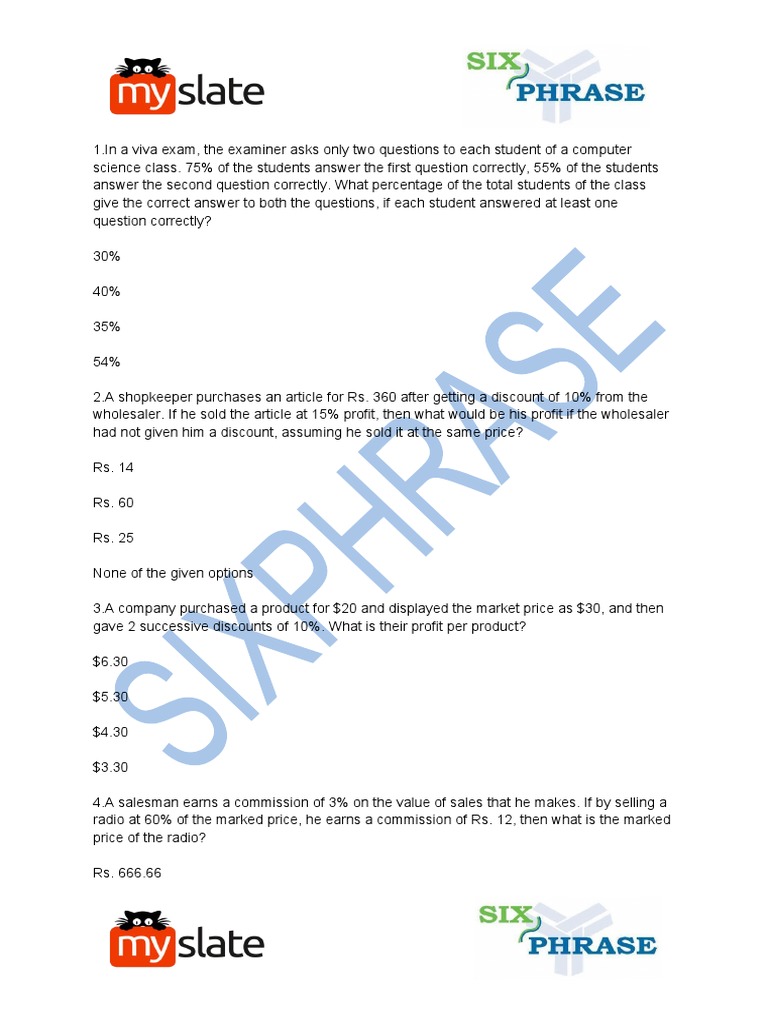 Accenture Mettle - Quants | Download Free PDF | Option (Finance ...