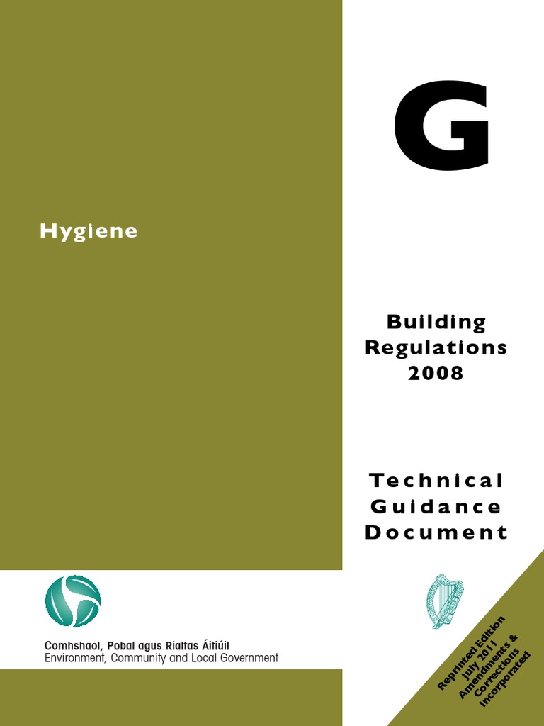 Technical Guidance Document (TGD) G 2008 - Hygiene (Reprinted July 2011 ...