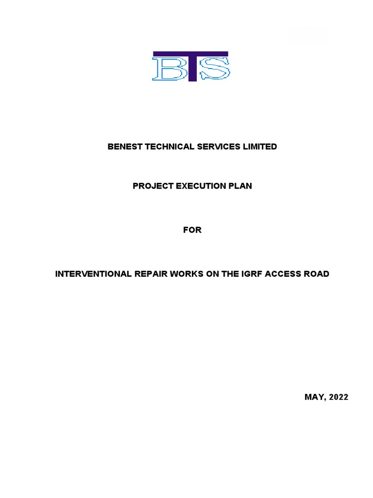 Project Execution Plan BTS | PDF | Audit | Safety