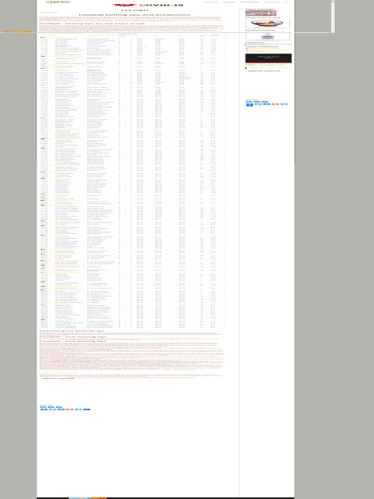 Top 1x2 Football Betting Tips | PDF