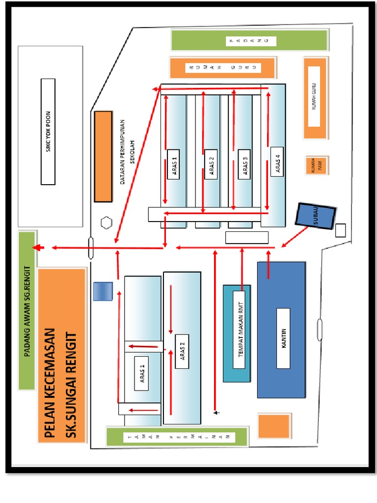 pelan laluan kecemasan | PDF