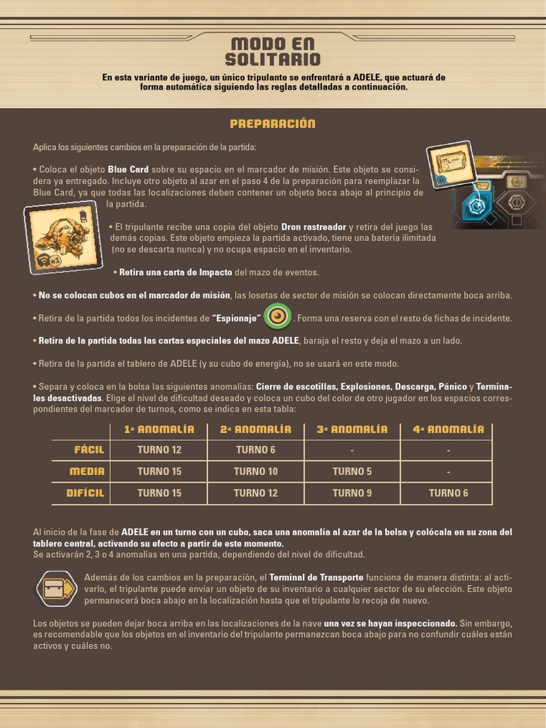 ADELE Solo-Coop Extendido | PDF