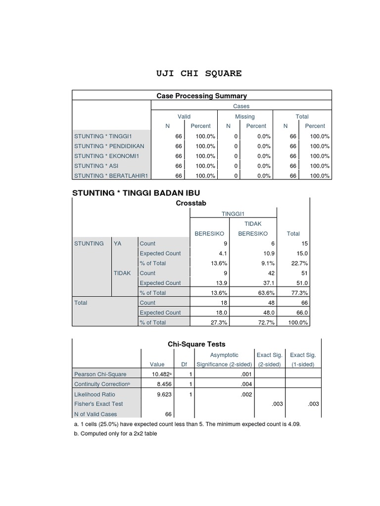 New Uji Chi Square | PDF