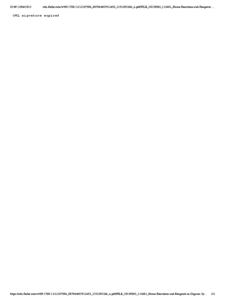 URL Signature Expired | PDF