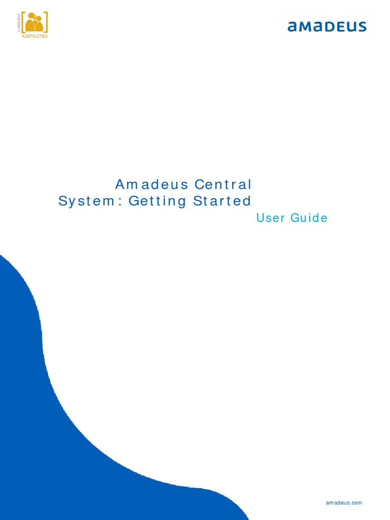 Amadeus Central System Getting Started October2014 | PDF | Code