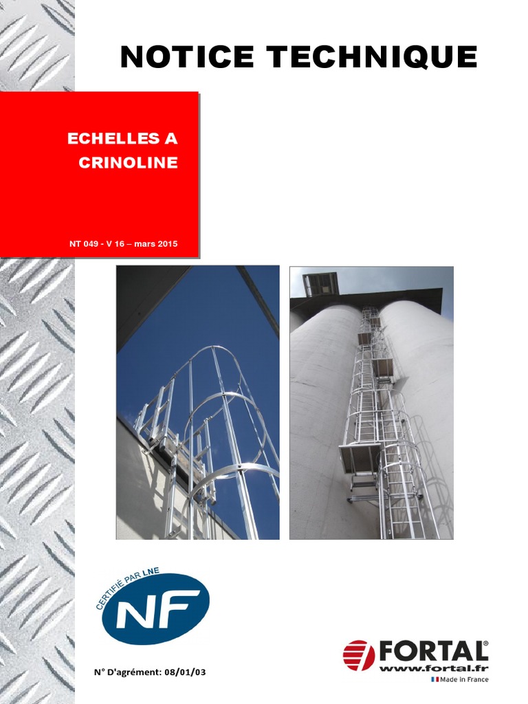 Notice Technique Echelle Crinoline | PDF