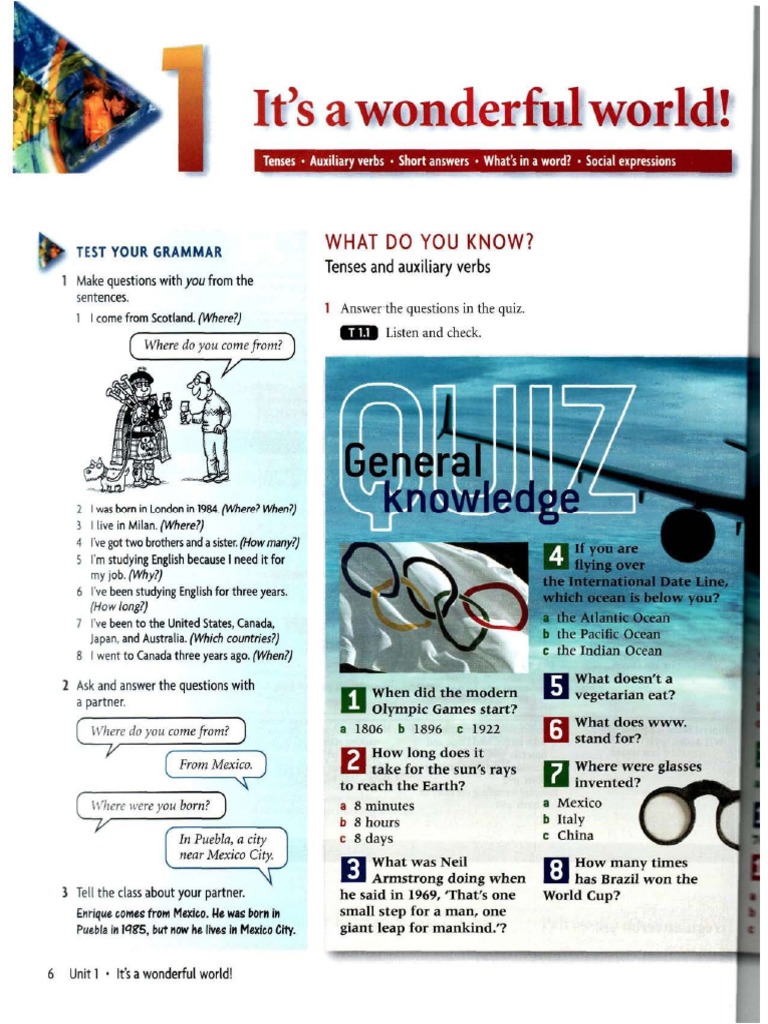 Intermediate Unit 1 | PDF