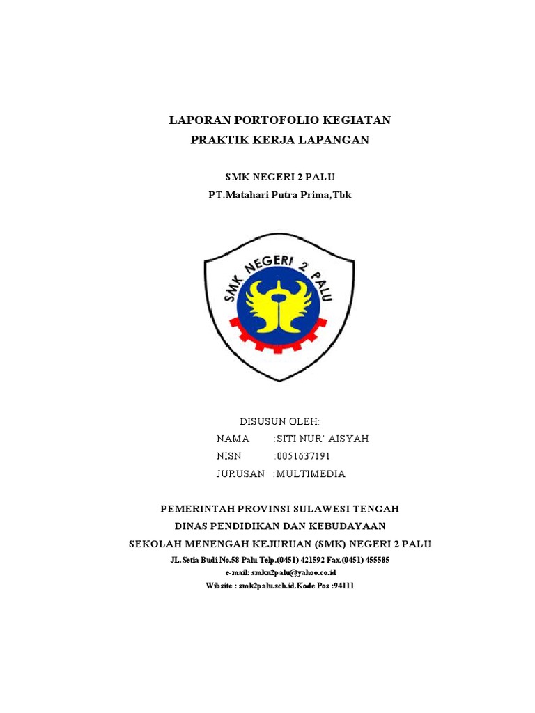 Laporan Portofolio Kegiatan | PDF