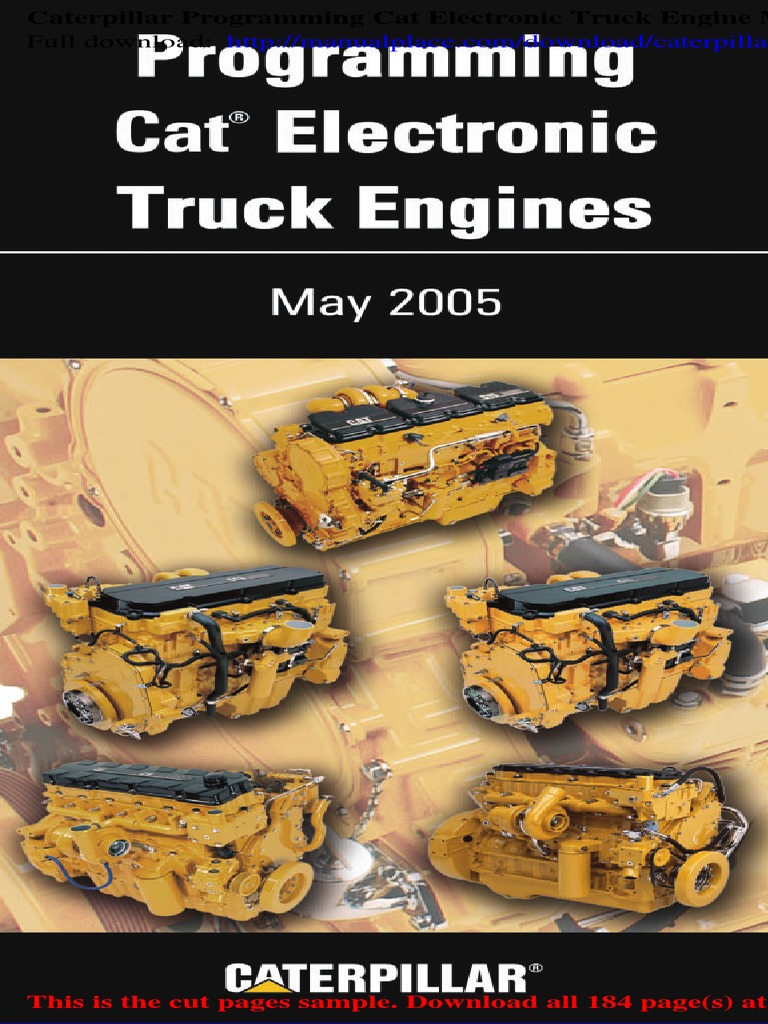 Caterpillar Programming Cat Electronic Truck Engine May 2005 | PDF | Brake | Switch