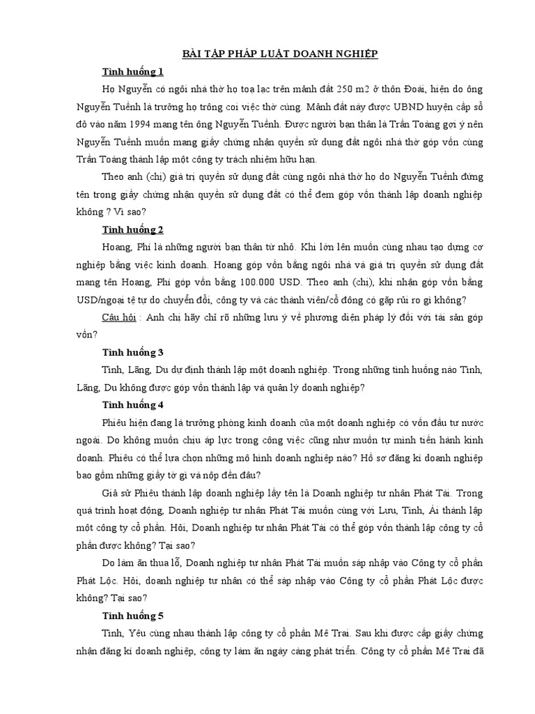 Tinh Huong LDN | PDF