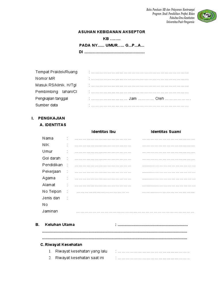 Format Askeb KB | PDF