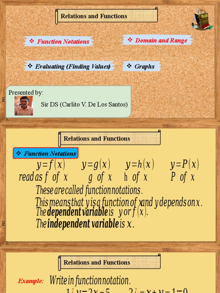 Revised Relations And Functions Part 2 Pdf Function Mathematics Elementary Mathematics