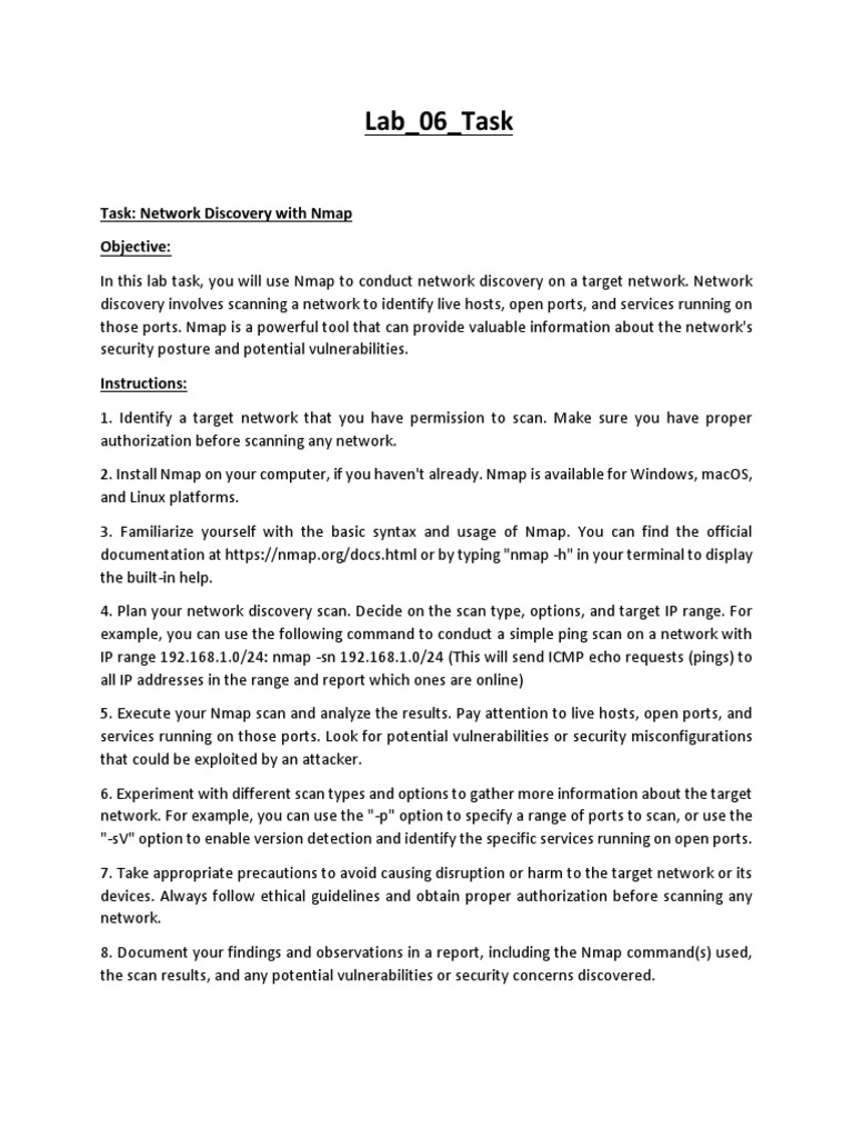 Lab 06 Task | PDF