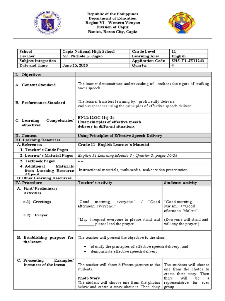 DLP (Principles of Effective Delivery) | PDF