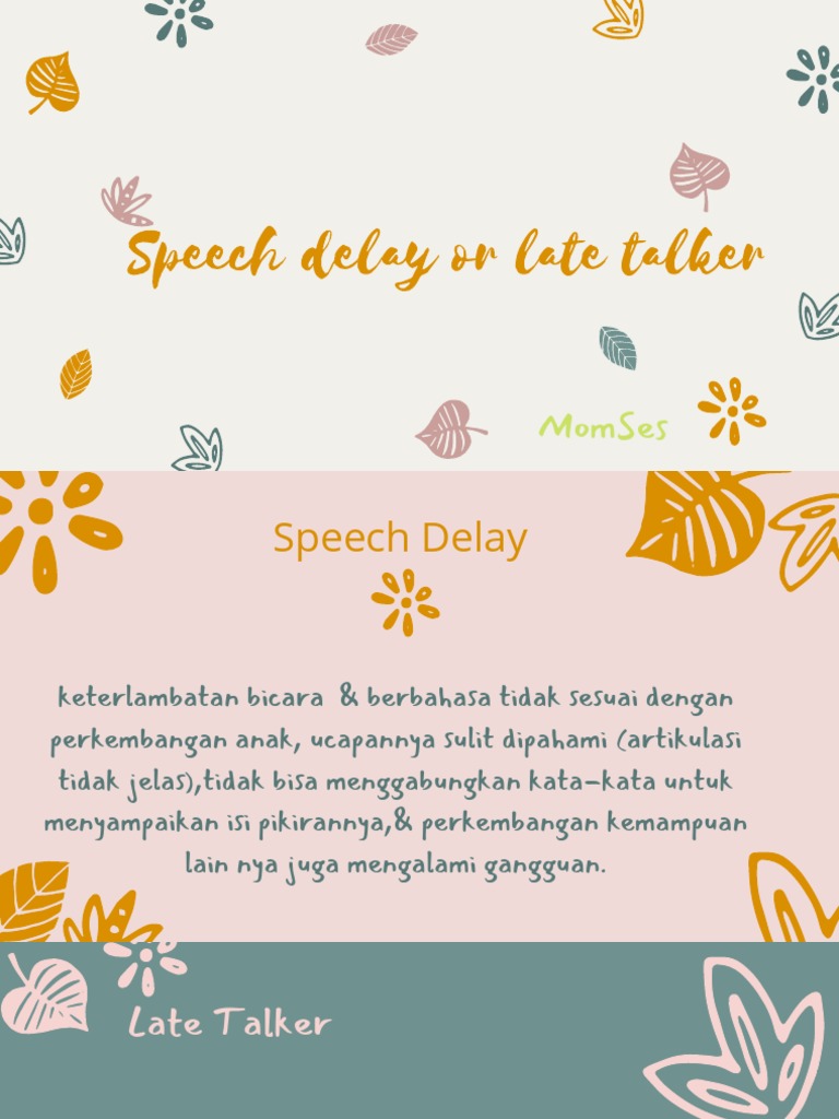 Speech Delay | PDF
