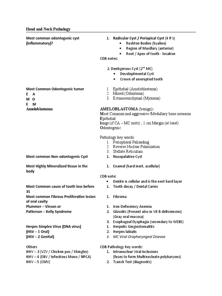 Head and Neck Pathology | PDF