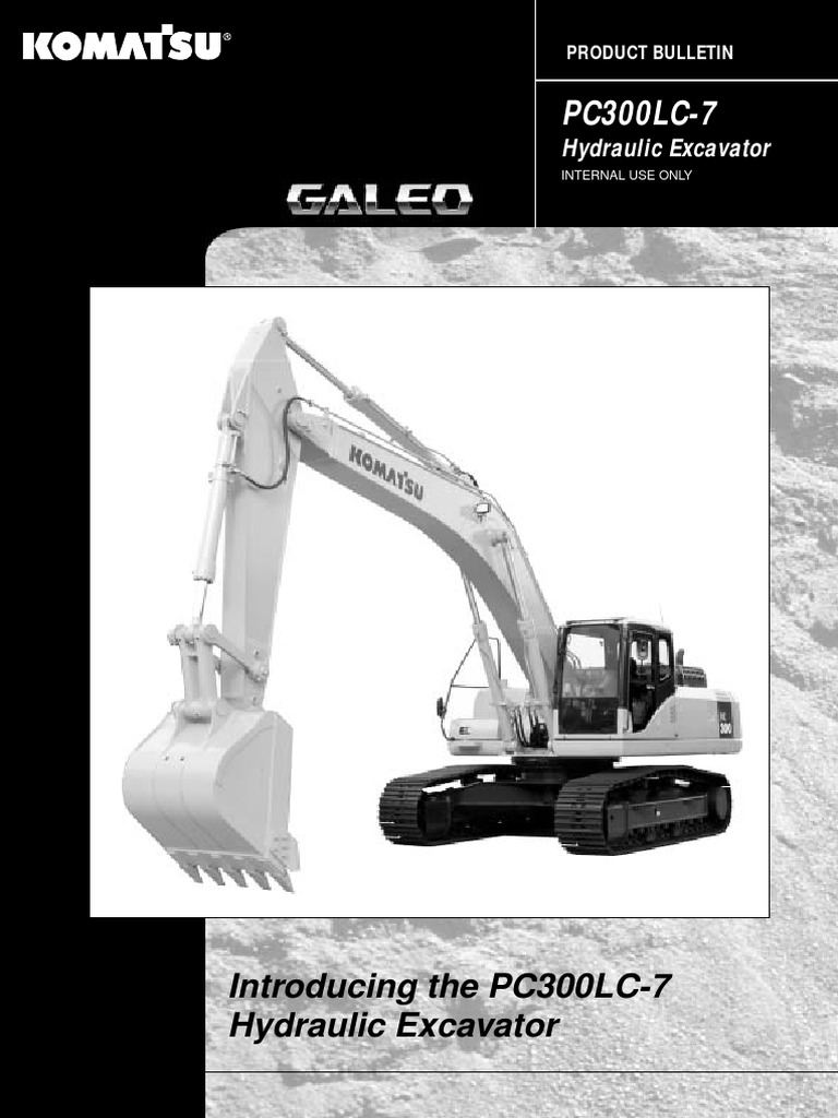 Komatsu Pc300lc 7 Hydraulic Excavator Product Bulletin | PDF