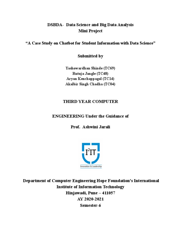 Case Study DSBDA | PDF | Data Analysis | Pie Chart