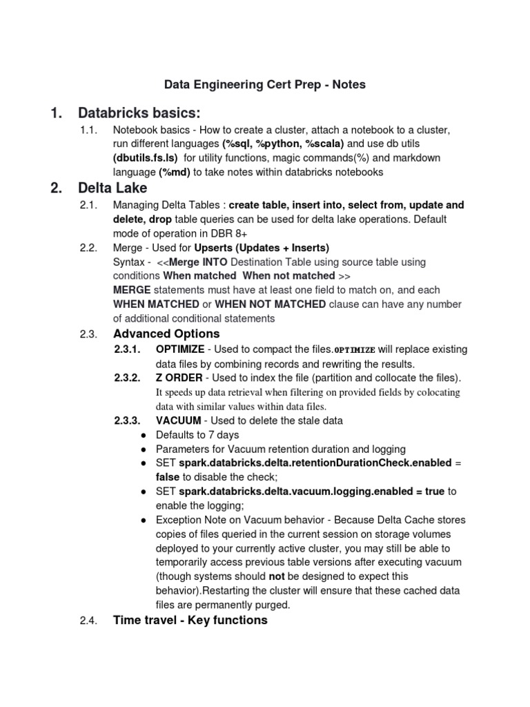 Databricks | PDF | Sql | Control Flow