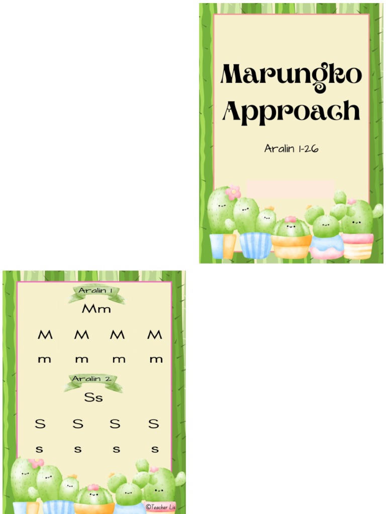 Marungko Booklet 5 | PDF