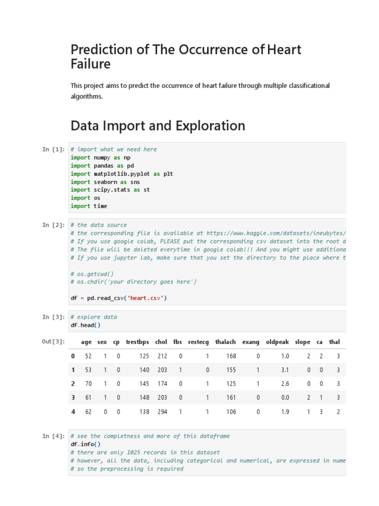 Heart Failure Prediction | PDF | Receiver Operating Characteristic | Multivariate Statistics